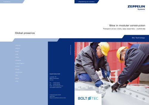 BOLT-TEC Silos in Modular Construction - Zeppelin Systems USA, Inc.