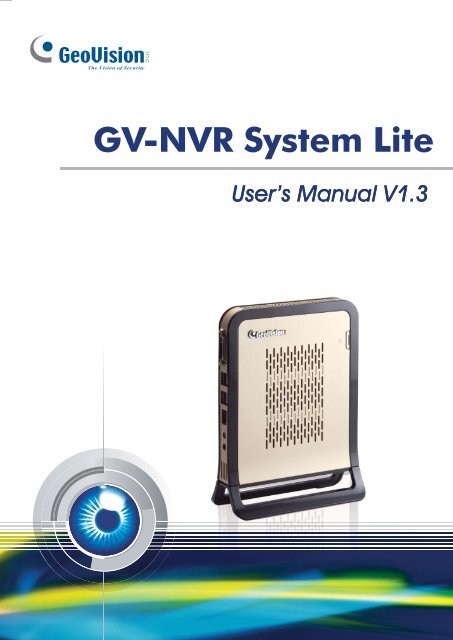 V1.3.GV-NVR System Lite User Manual